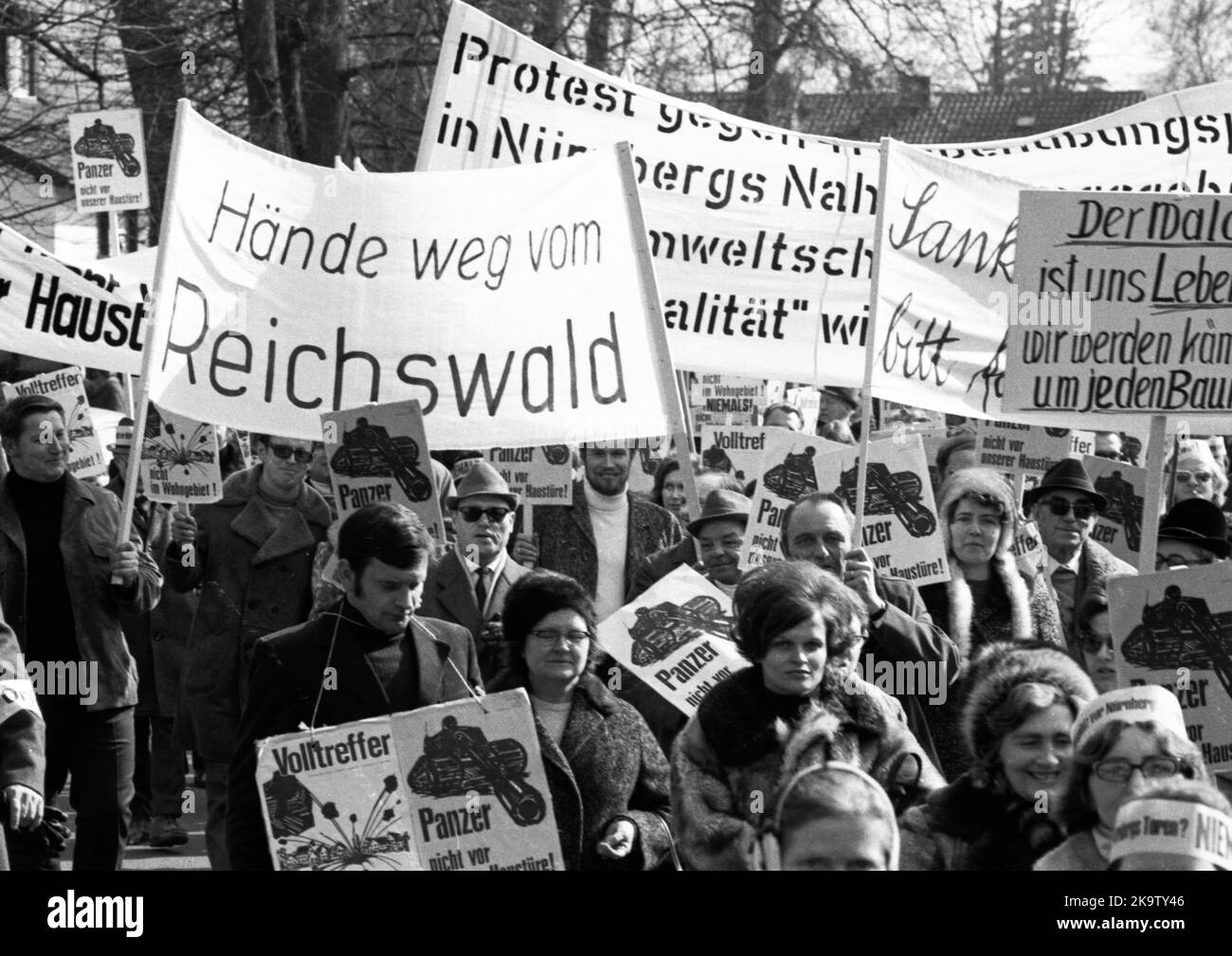 Several hundred citizens from Nuremberg, Germany, protested against a ...