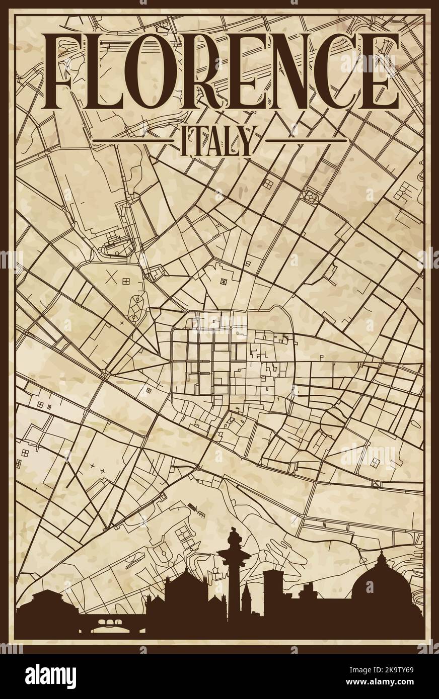 Florence vector map hi-res stock photography and images - Alamy