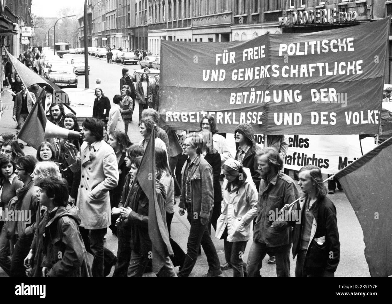 The traditional May Day demonstration of the German Trade Union ...