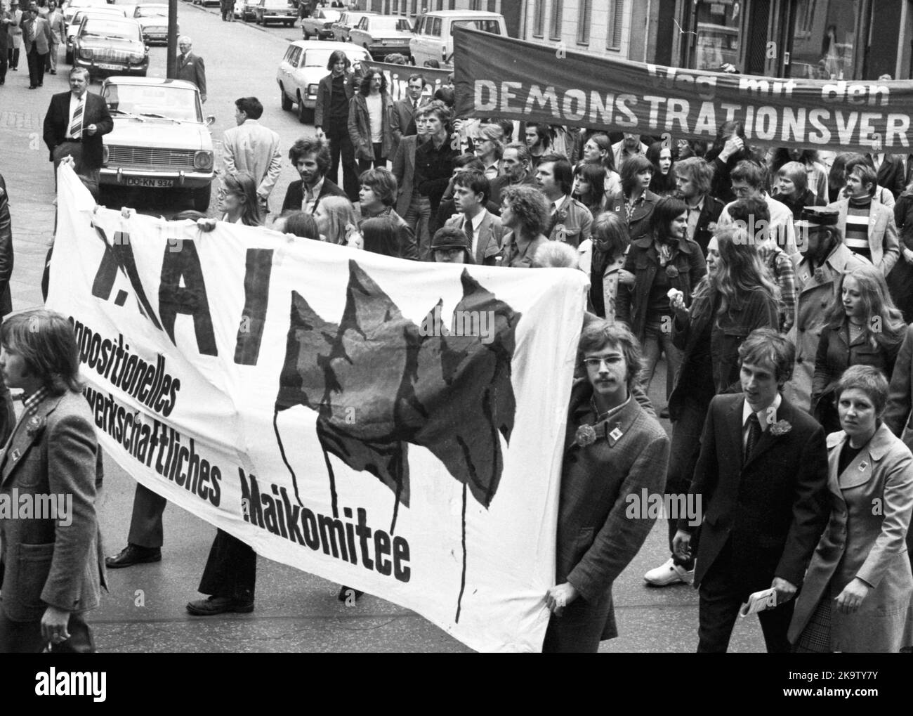 The traditional May Day demonstration of the German Trade Union ...