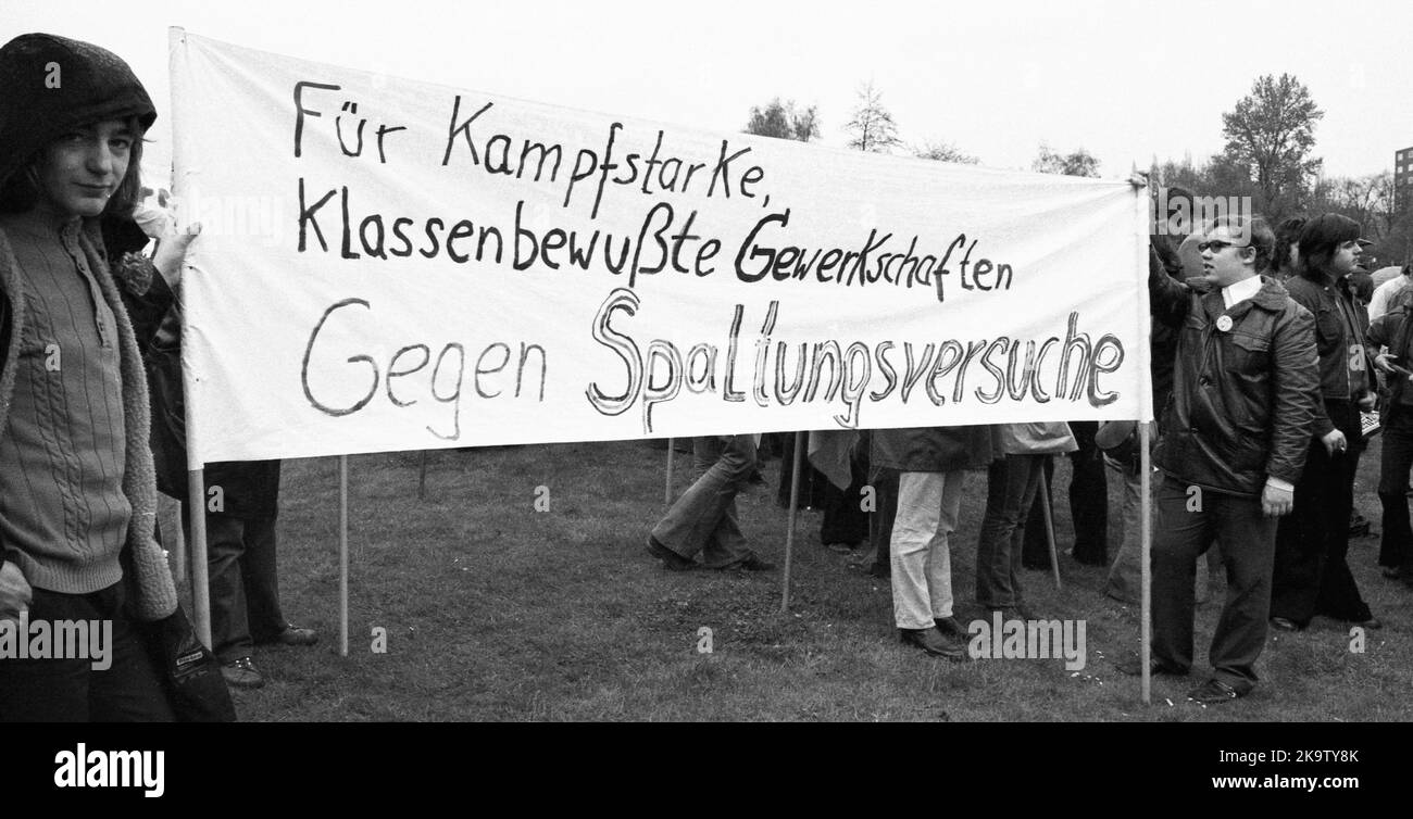 The traditional May Day demonstration of the German Trade Union ...