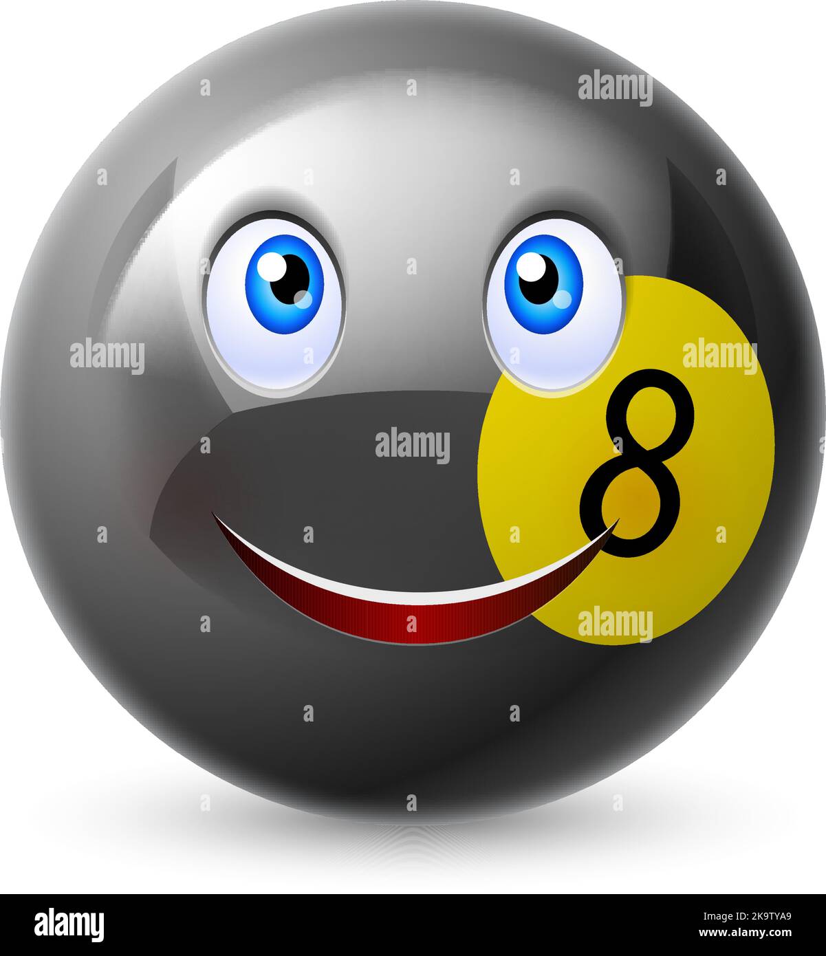 Cartoon illustration number eight smiling hi-res stock photography and ...