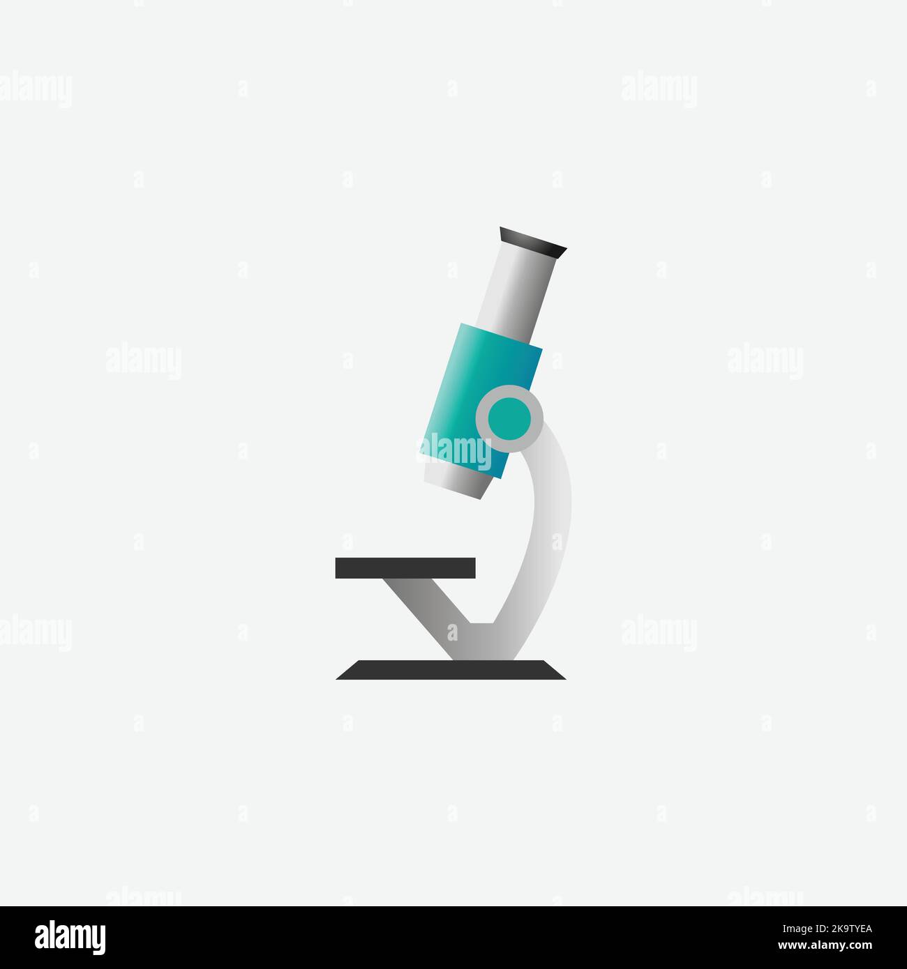 Microscope icon, flat style. - Vector Stock Vector Image & Art - Alamy