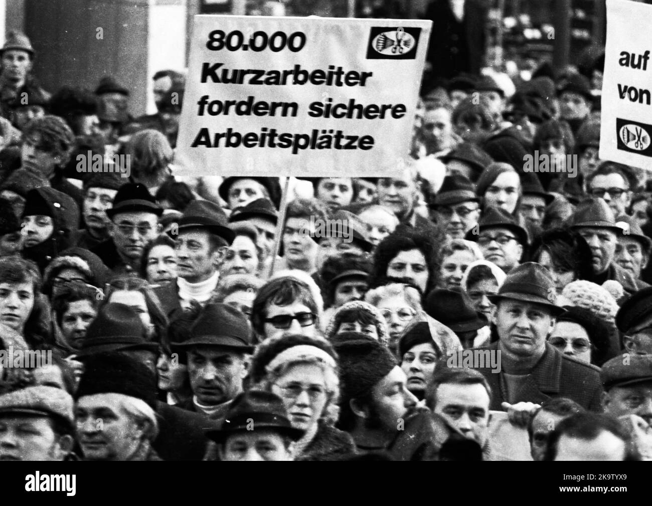 The Textile and Garment Workers' Union (GTB) demonstrated in Bonn with ...