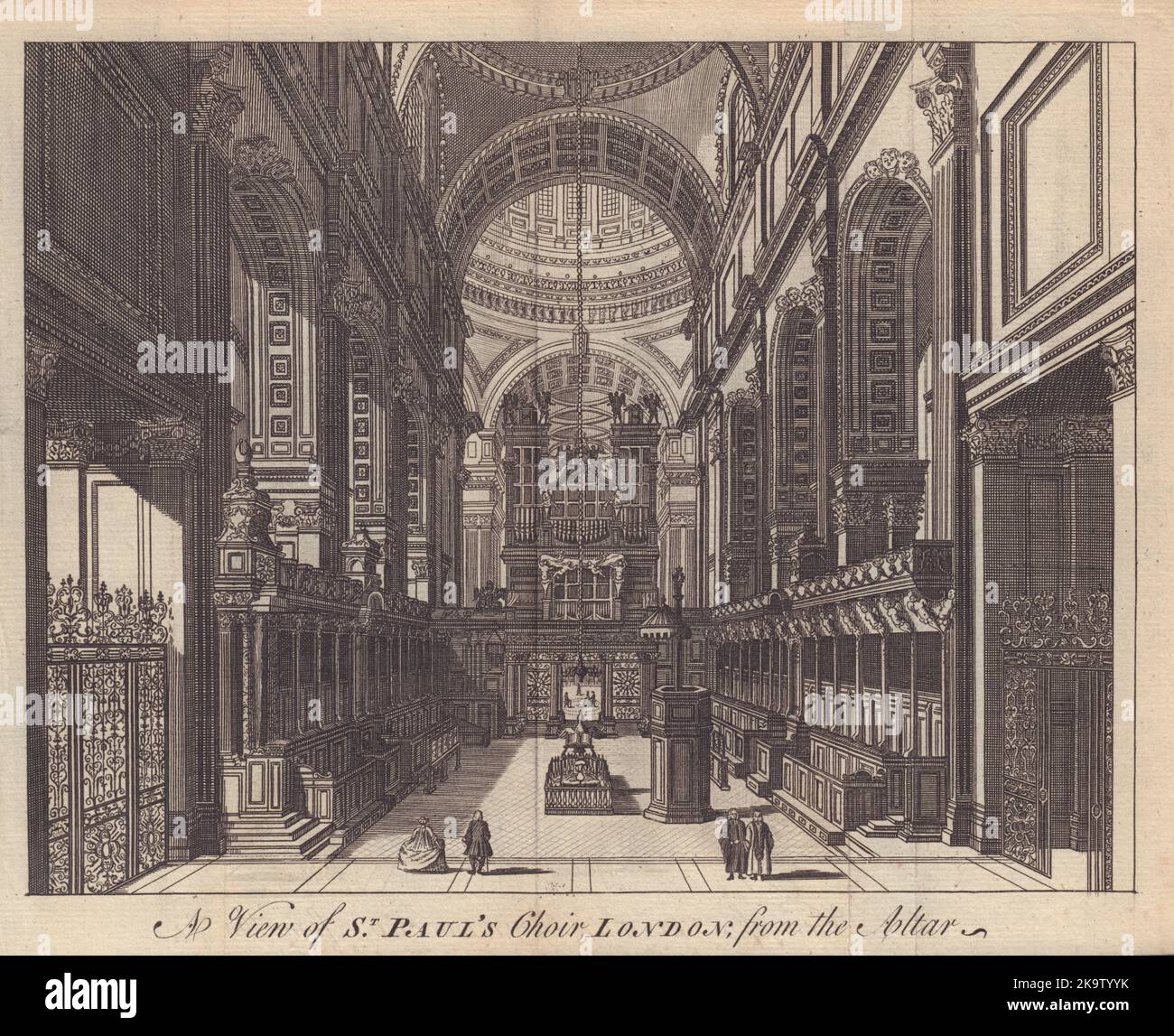 A View of St. Paul's Choir [Cathedral], London, from the Altar ...