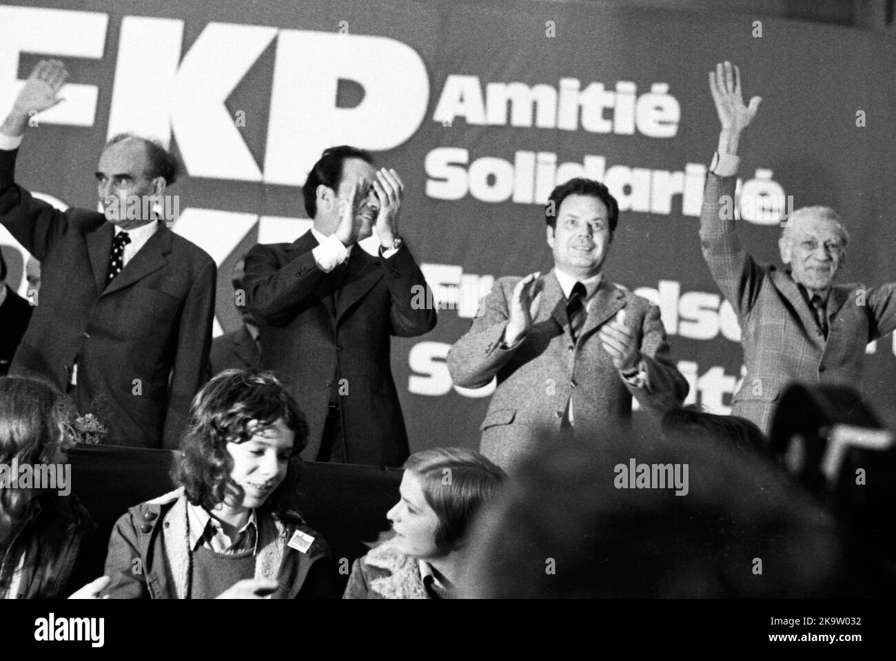 A rally of the German Communist Party (DKP) with the French Communist ...