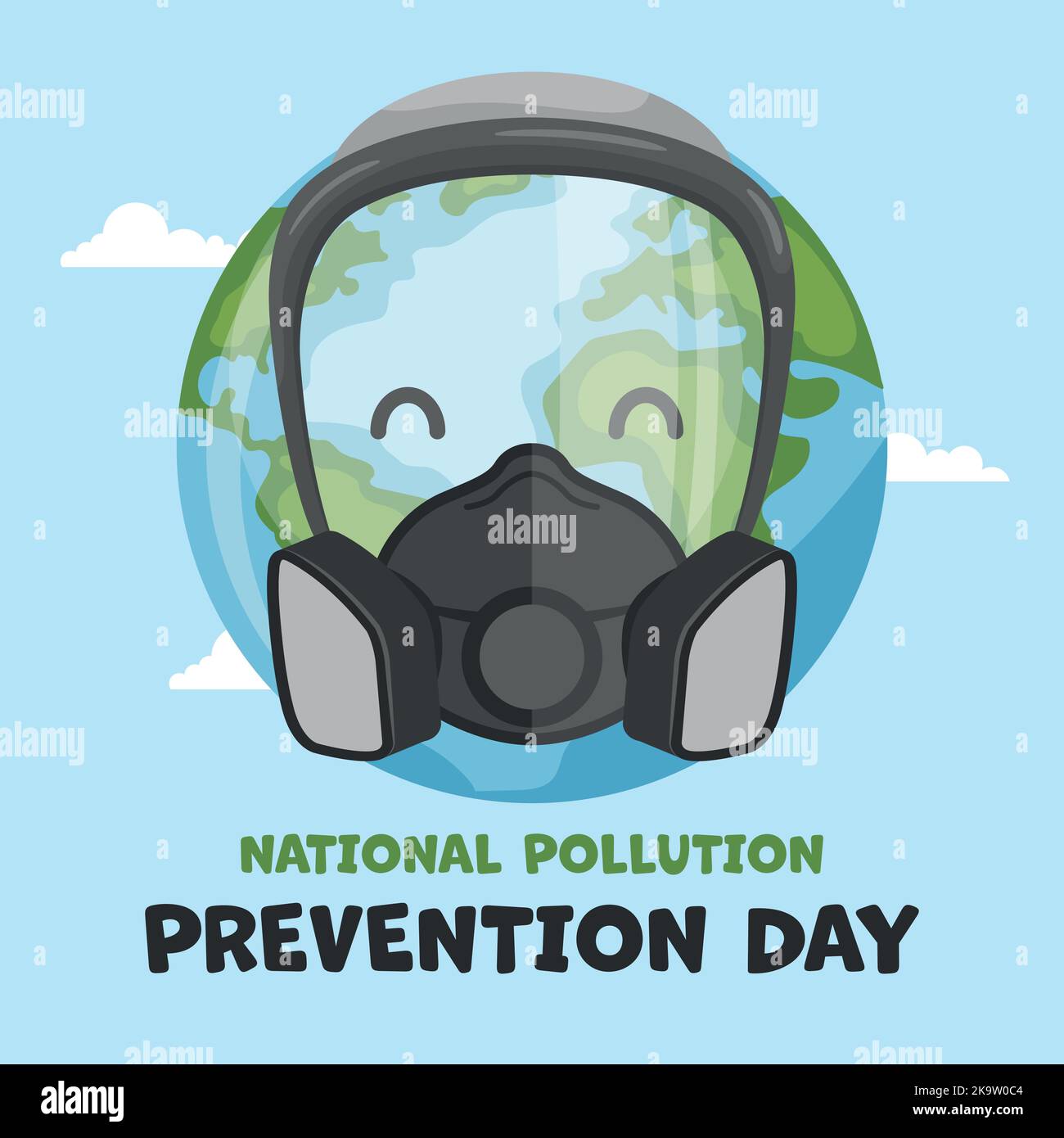 Cartoon design of planet earth with respiratory mask and national ...