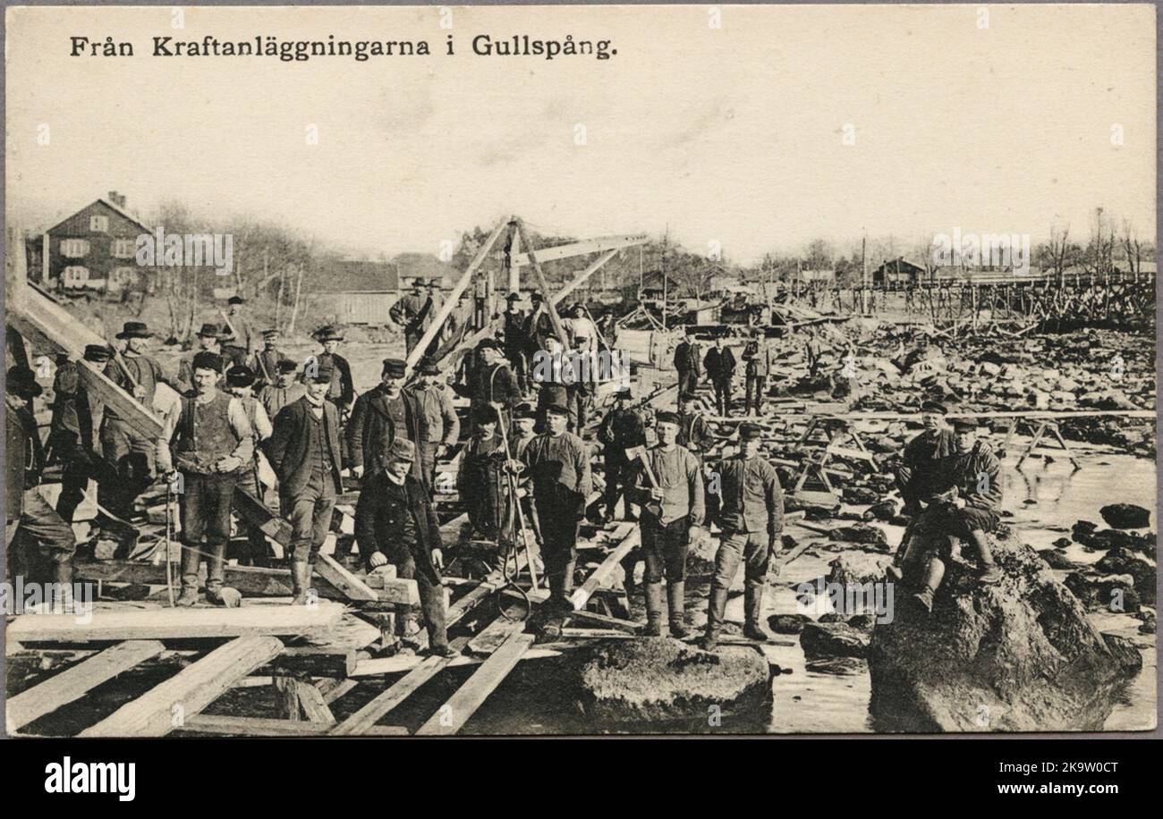 Power plant building in Gullspång Stock Photo - Alamy