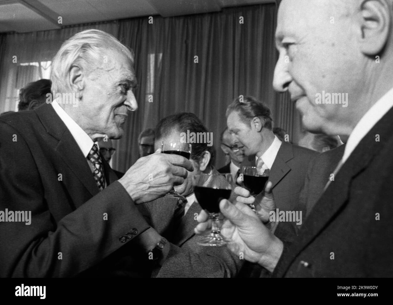 The senior member of the Communist Party of Germany (KPD/ DKP) Max ...