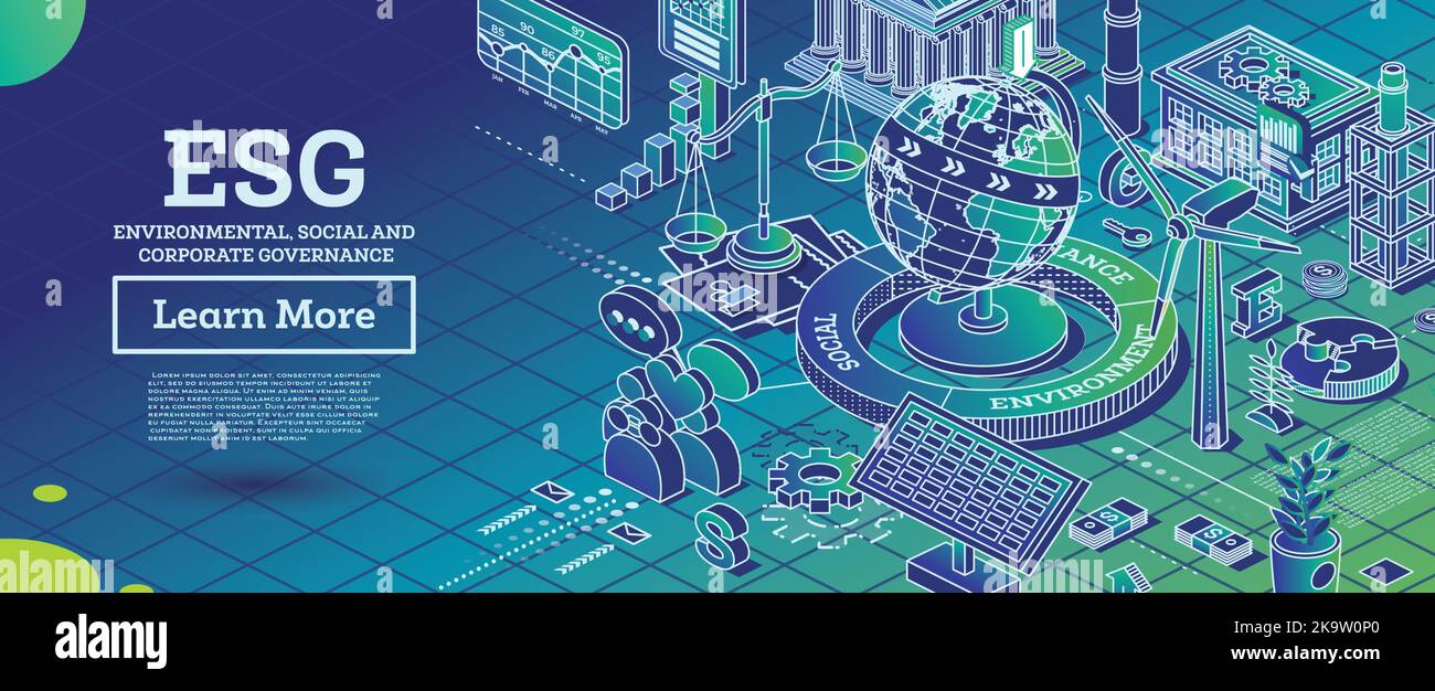 ESG Concept of Environmental, Social and Governance. Globe Model of the ...