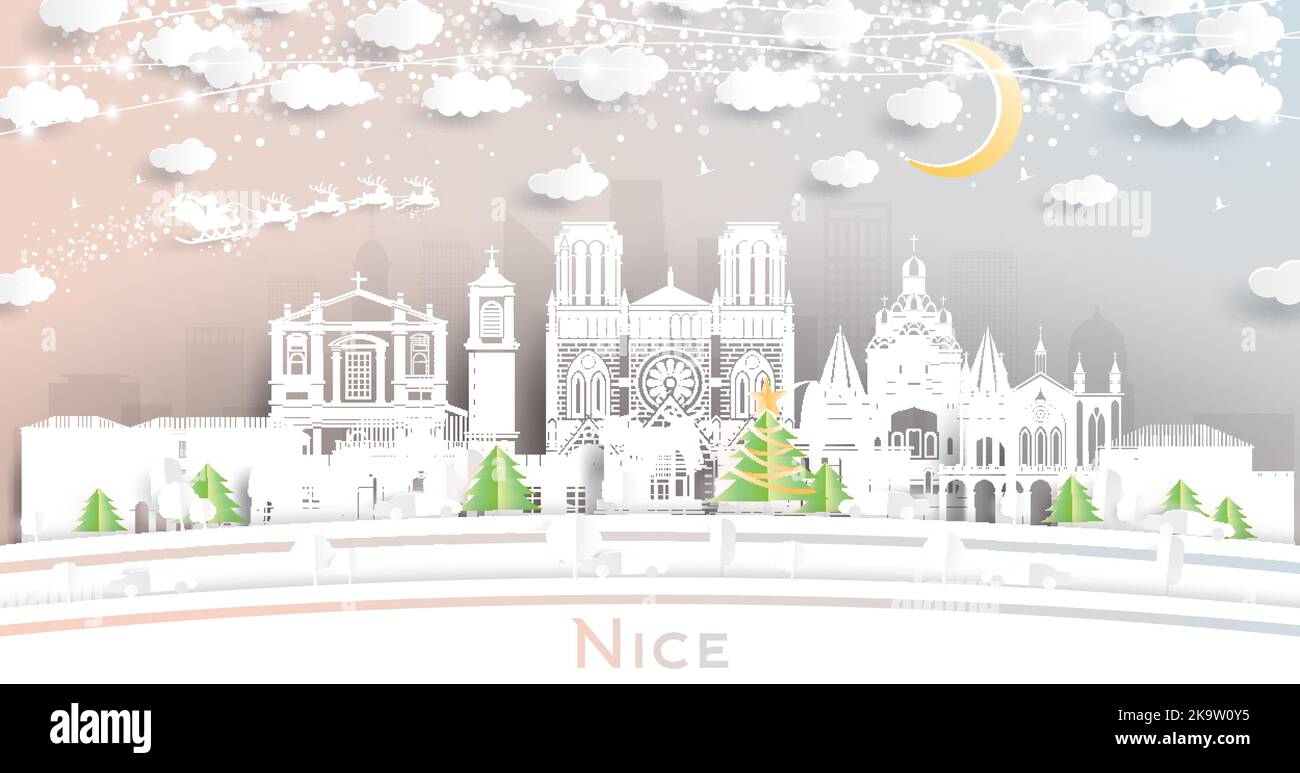 Nice france winter Stock Vector Images - Alamy