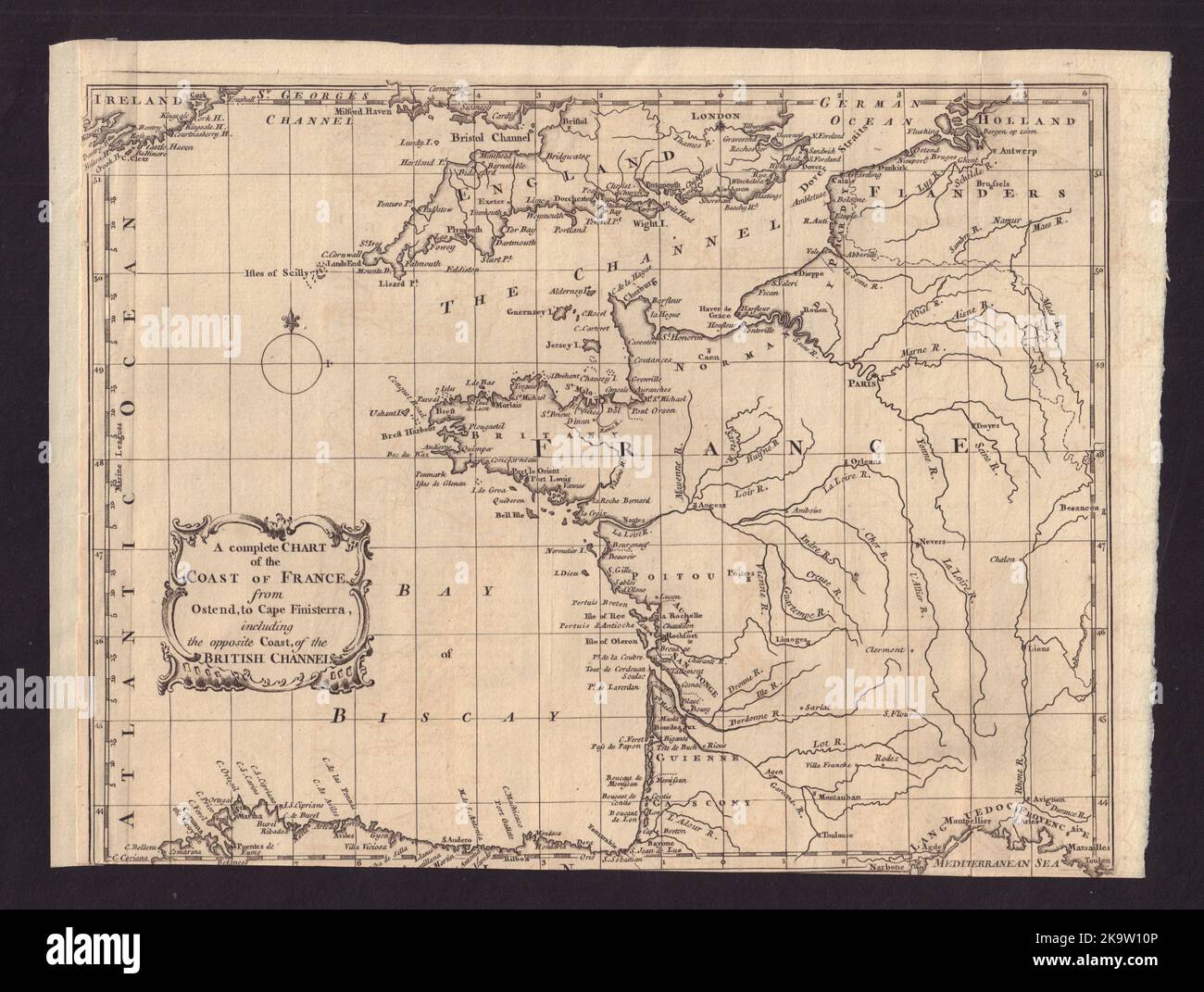 18th century france map hi-res stock photography and images - Alamy