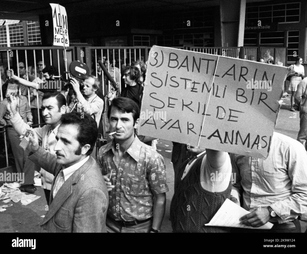 The strike at the Ford factory, here in Cologne on 27-29 August 1973 ...