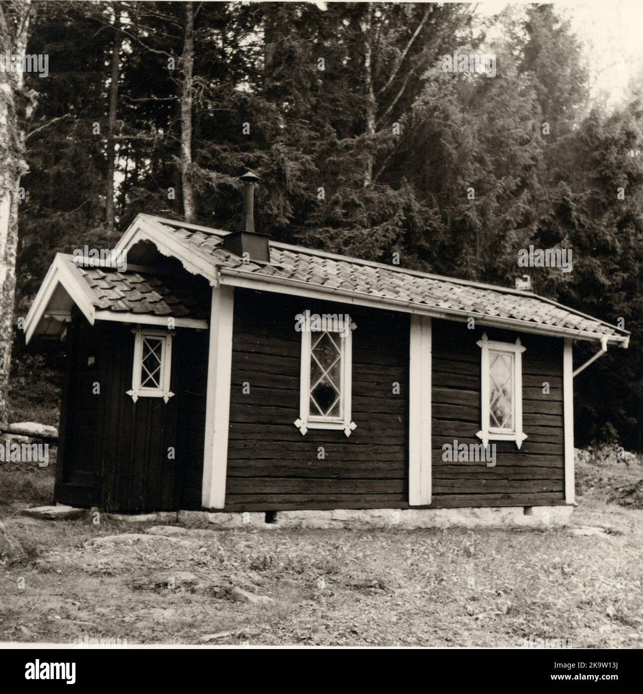Herrljunga's first station house Stock Photo - Alamy