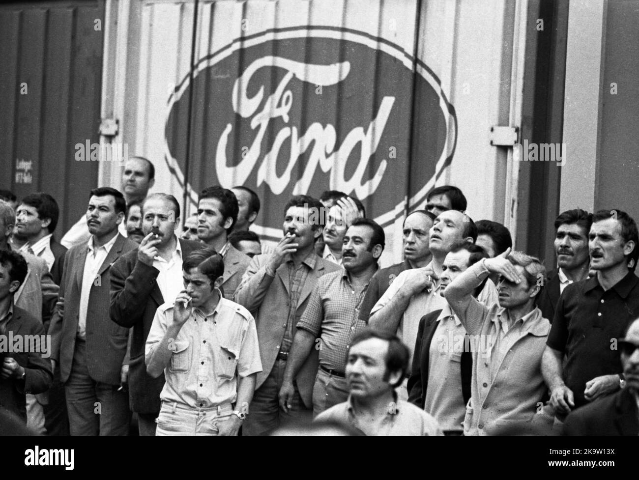 The strike at the Ford factory, here in Cologne on 27-29 August 1973 ...
