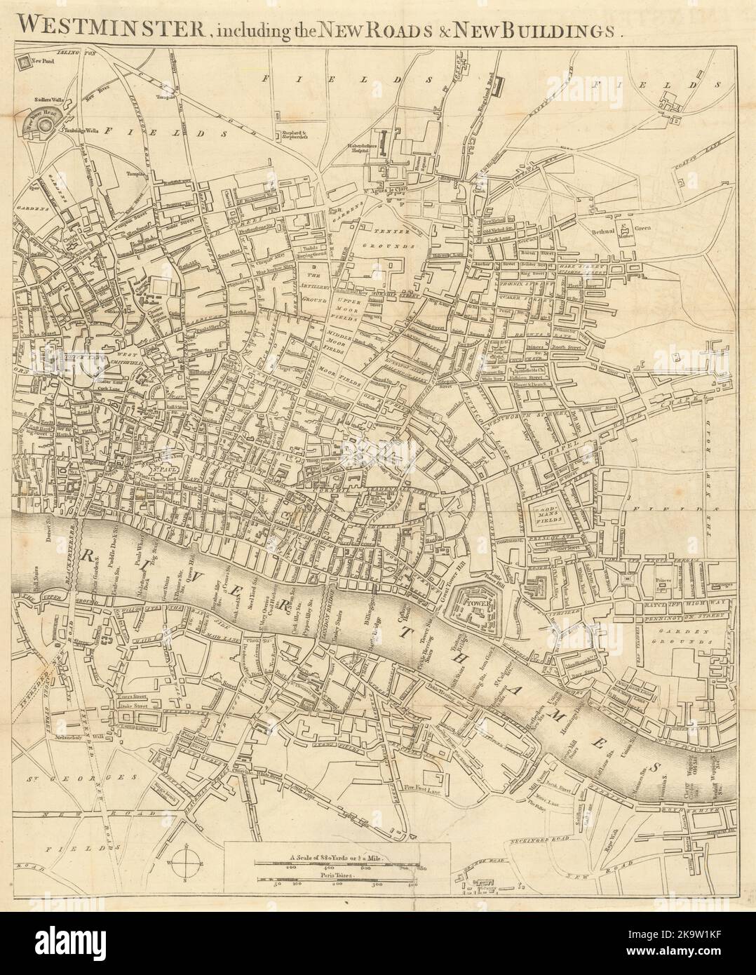 Map of westminster 18th century hi-res stock photography and images - Alamy
