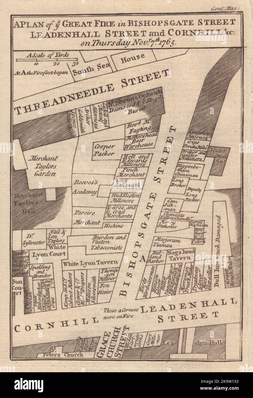 Great fire london map hi-res stock photography and images - Alamy