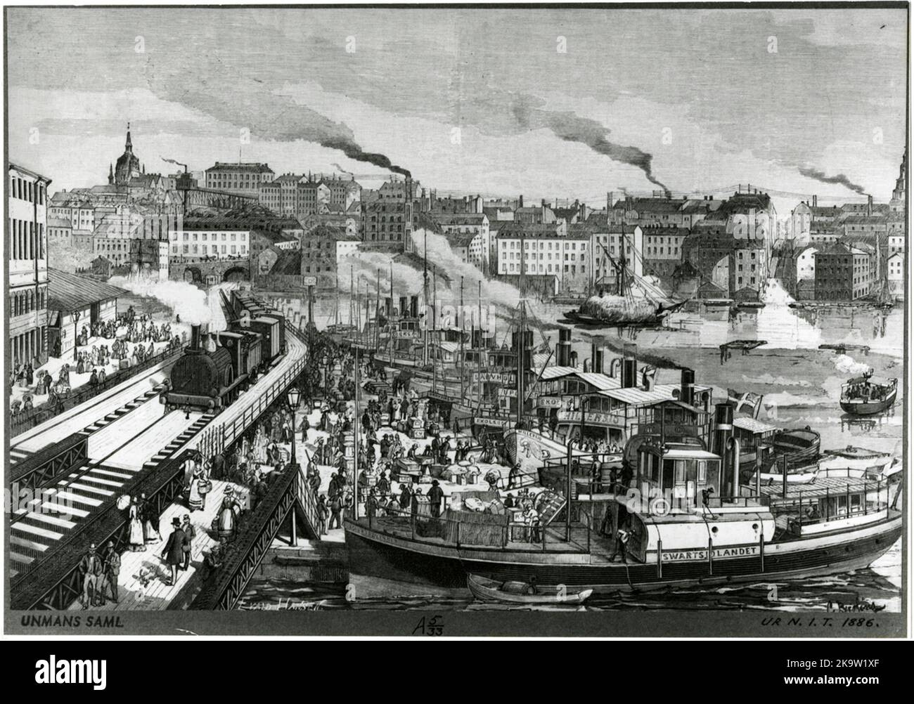 The binding track Stockholm Stock Photo - Alamy