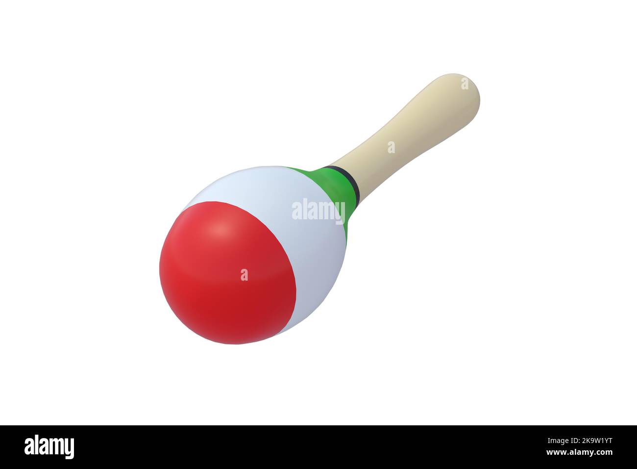 Mexican maracas isolated on white background. 3d render Stock Photo - Alamy
