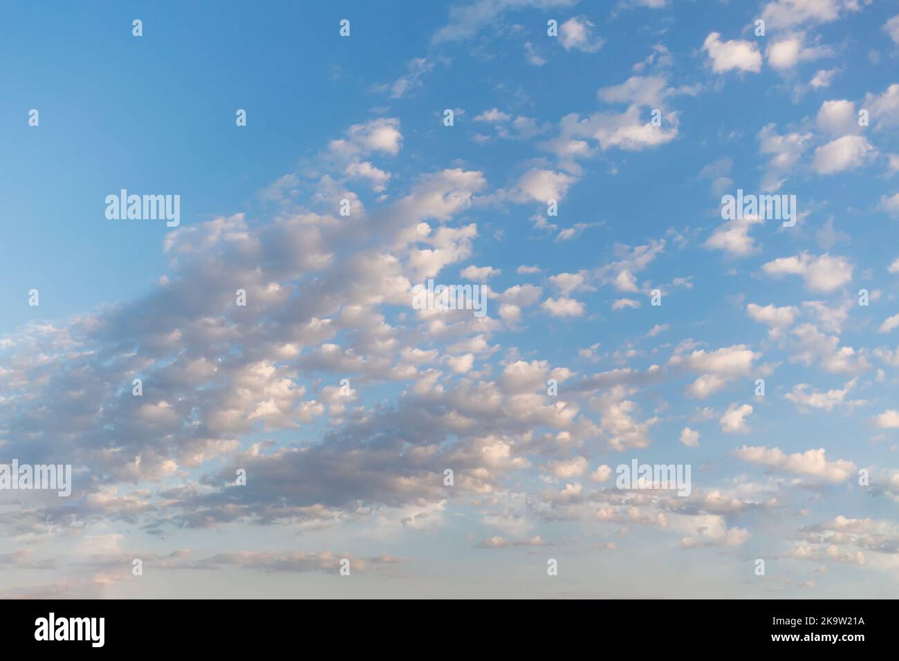 Azure sky with clouds. Heaven with cloudscape with copy space. Concept ...