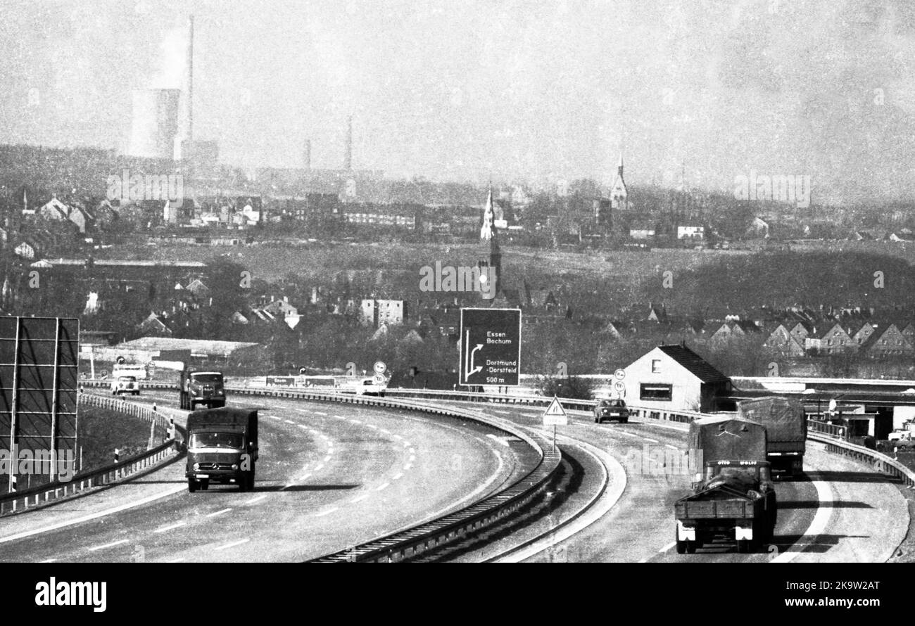 The Dortmund district of Eving with the Hansa colliery affected by the ...