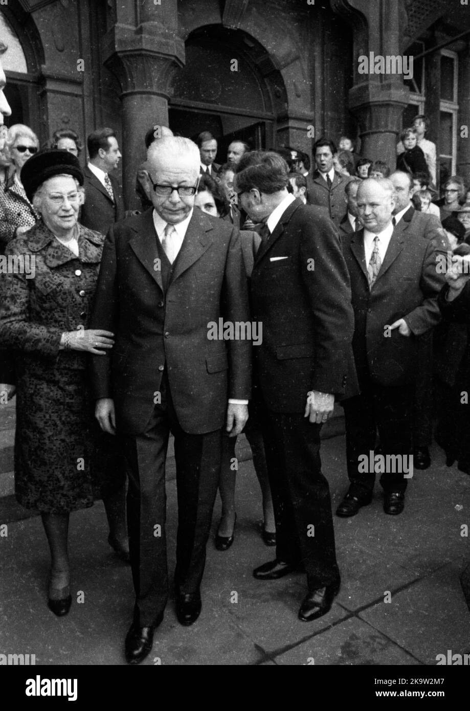 The visit of Federal President Gustav Heinemann and his woman Hilda to ...