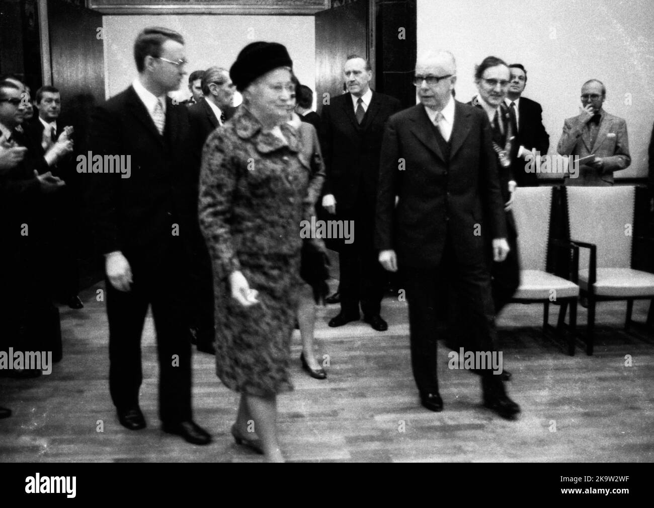 The visit of German President Gustav Heinemann and his woman Hilda to ...