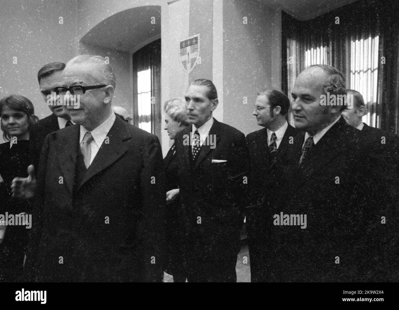 The visit of German President Gustav Heinemann and his woman Hilda to ...