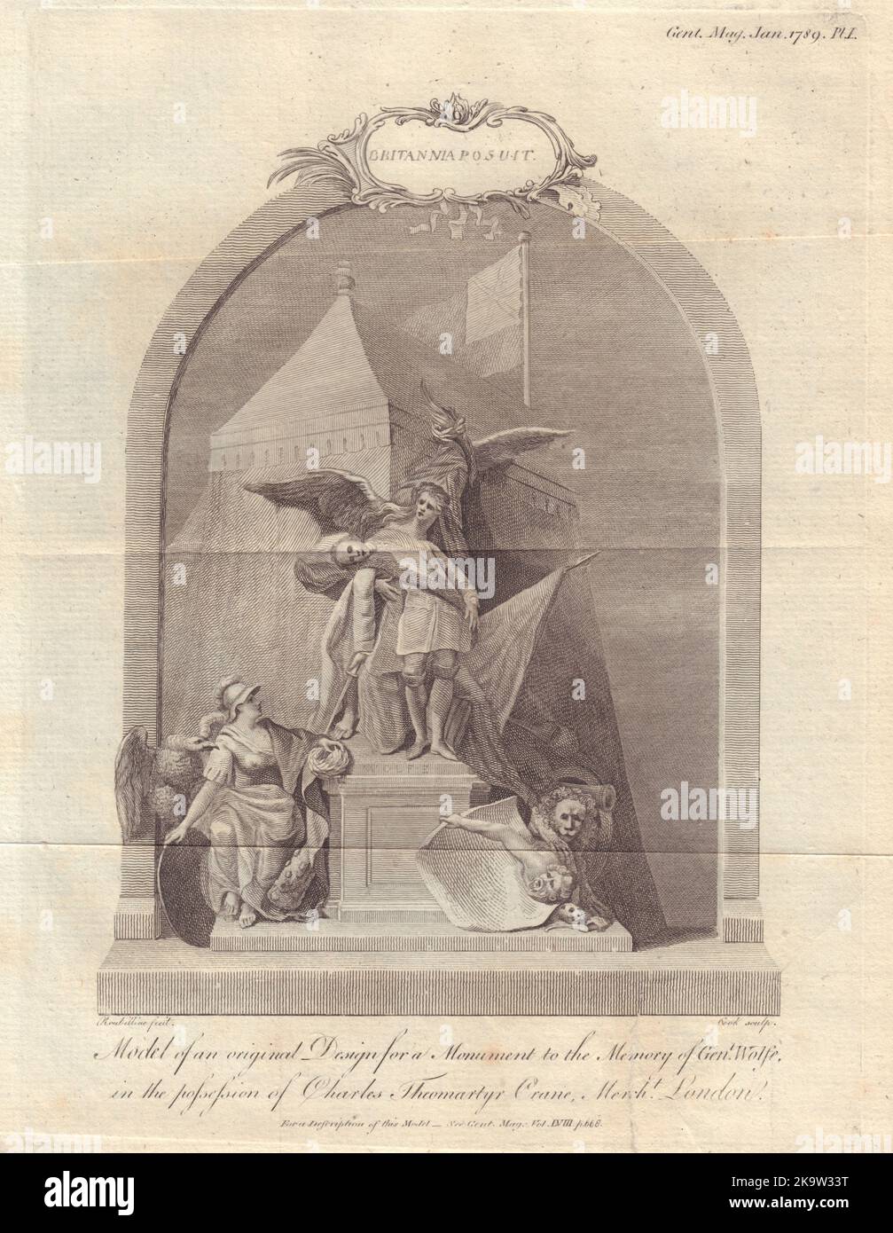 Model of an original design for a Monument to the Memory of General ...