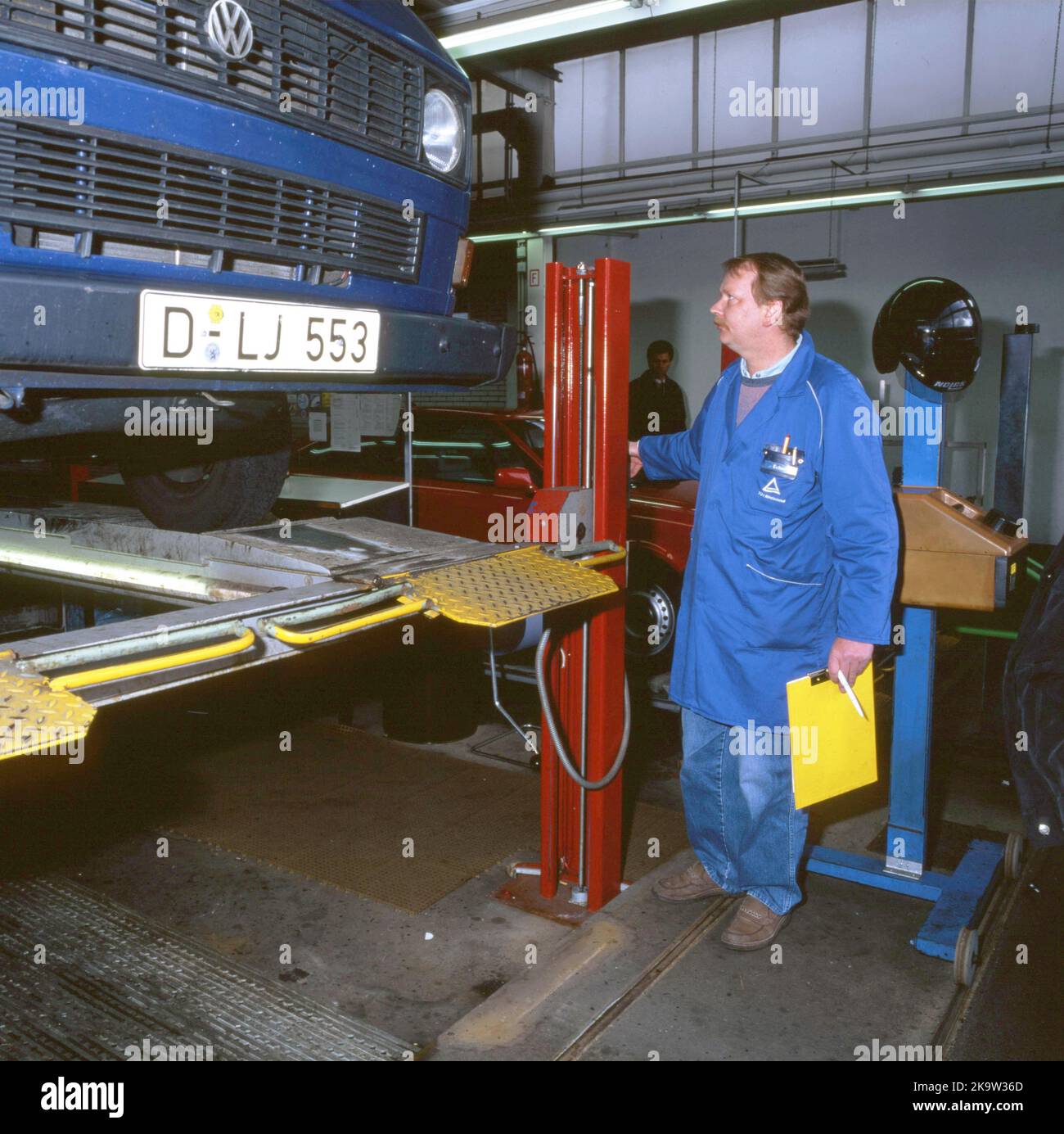 The Technical Inspection Association (TUeV) during the inspection of ...