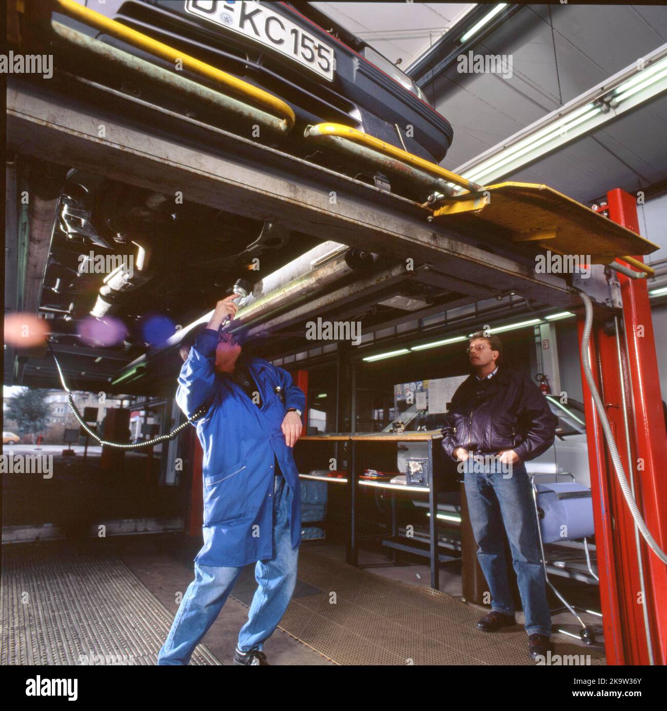 The Technical Inspection Association (TUeV) during the inspection of ...