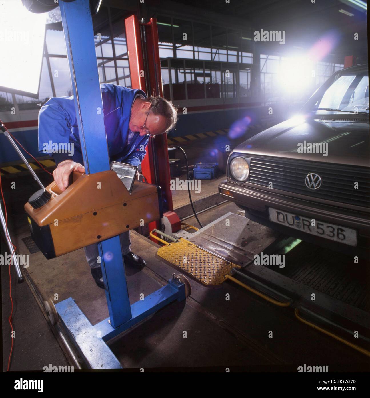 The Technical Inspection Association (TUeV) during the inspection of ...