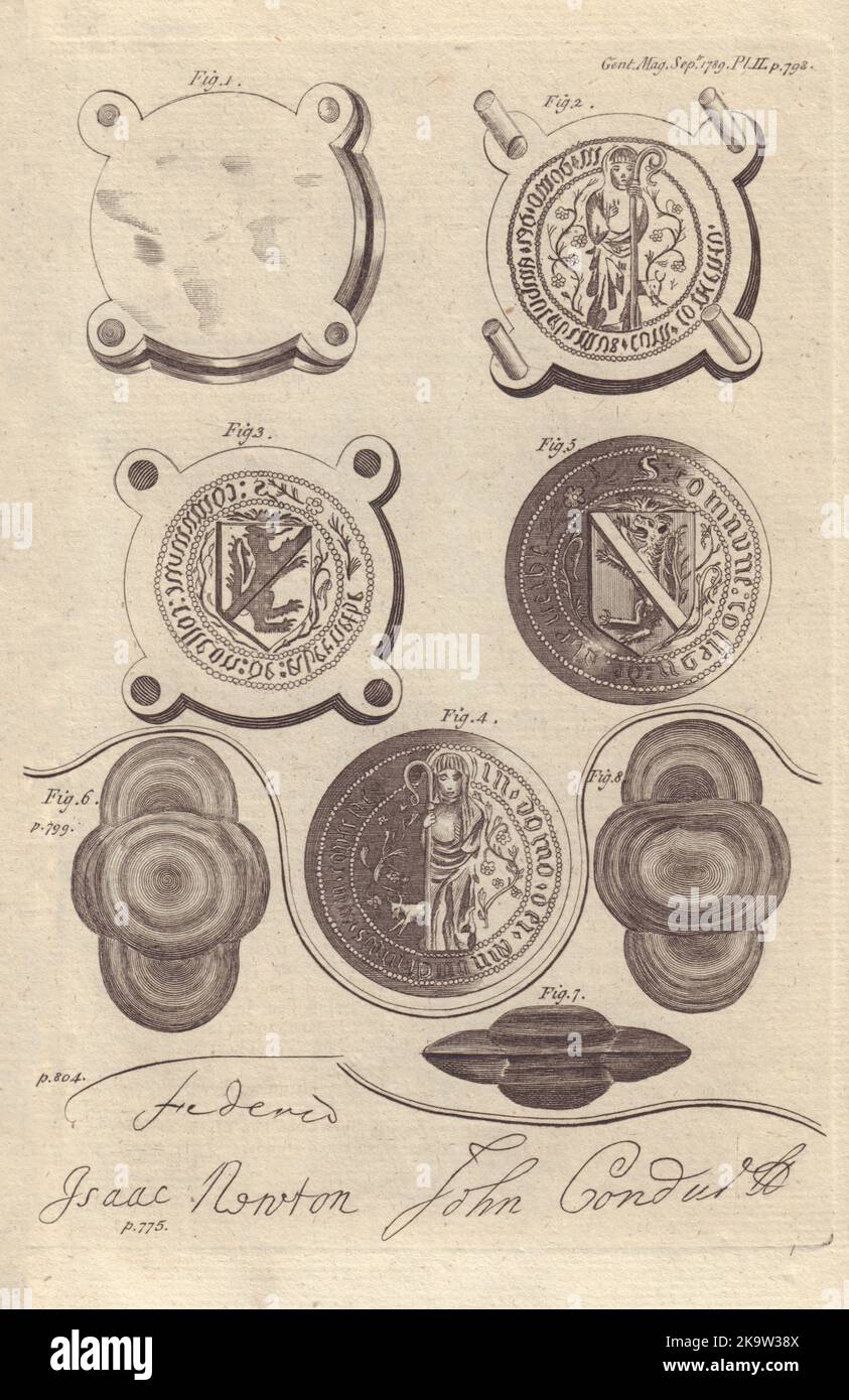 Abernethy College seal. Isaac Newton John Conduitt Frederick III of ...