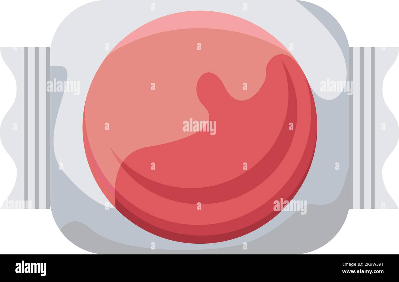 red sweet candy in gray pack Stock Vector Image & Art - Alamy