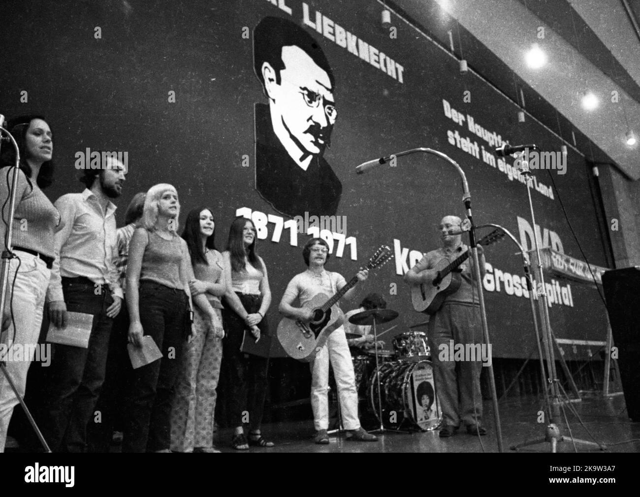 With a conference and demonstration, the German Communist Party (DKP ...
