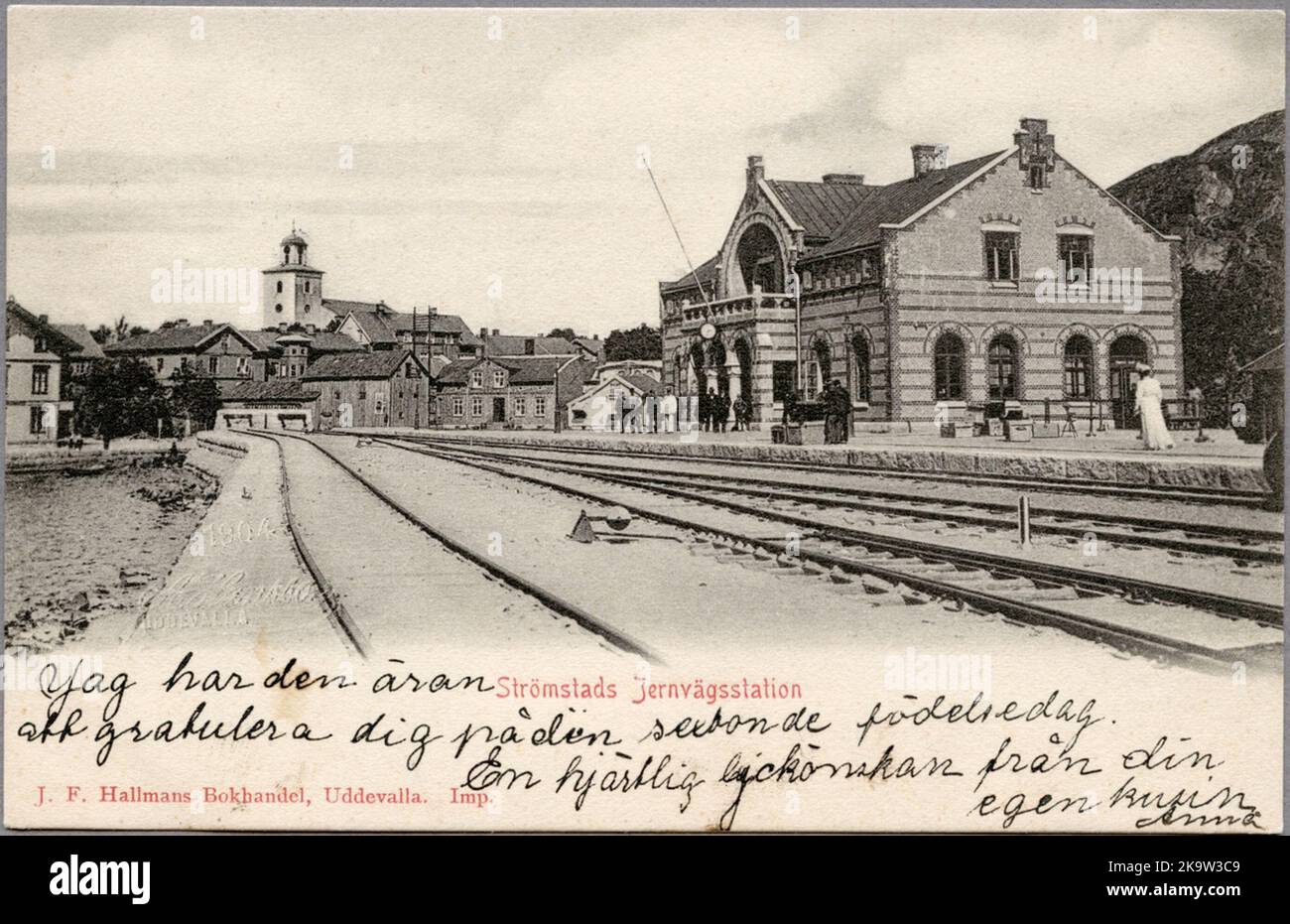 The railway station in Strömstad Stock Photo - Alamy