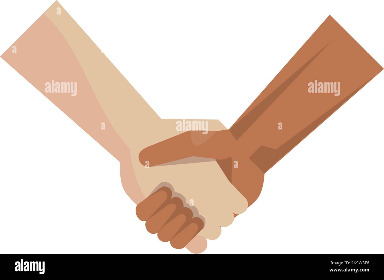 interracial handshake symbol Stock Vector Image & Art - Alamy