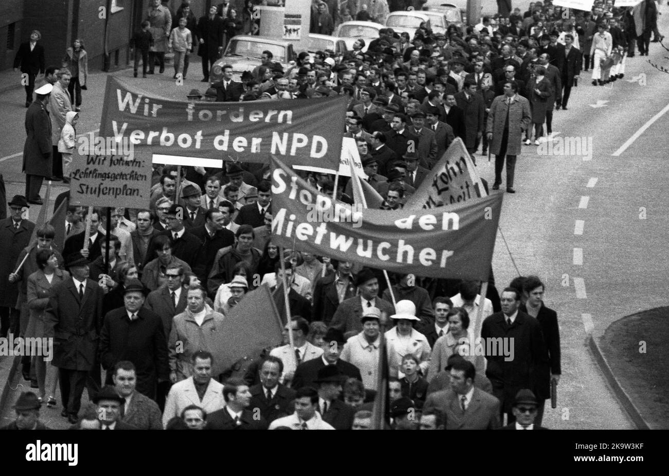May Day demonstrations of the German Trade Union Federation (DGB) in ...