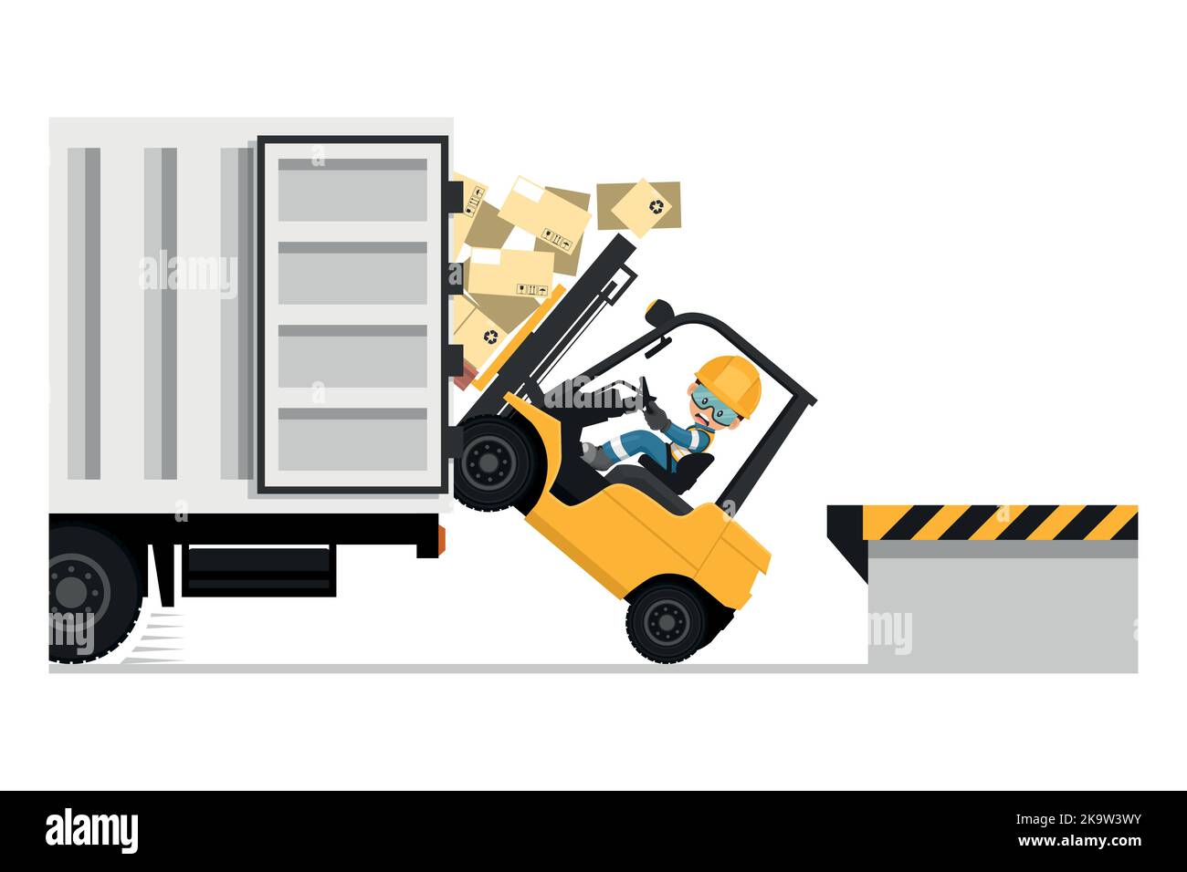 Forklift accident hi-res stock photography and images - Alamy