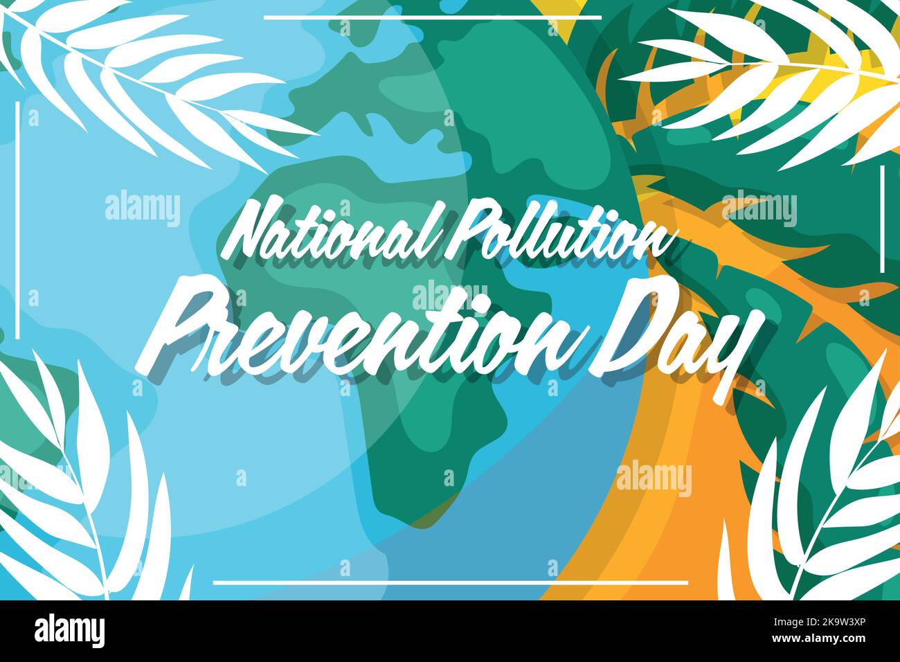 National pollution prevention day design. Banner to raise awareness ...