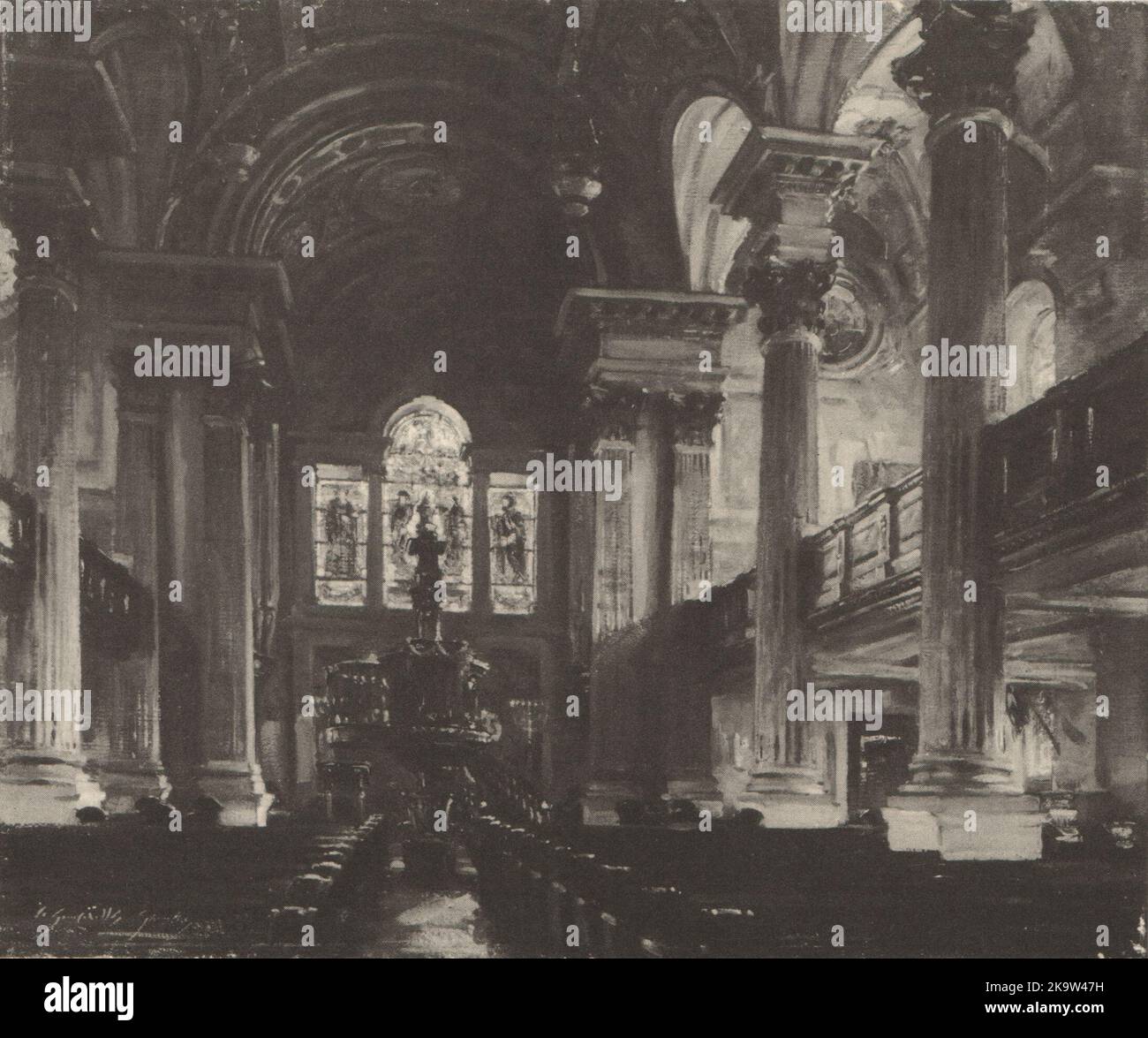 ST. ANDREW'S PARISH. Church interior. Scotland. By W. Somerville Shanks ...