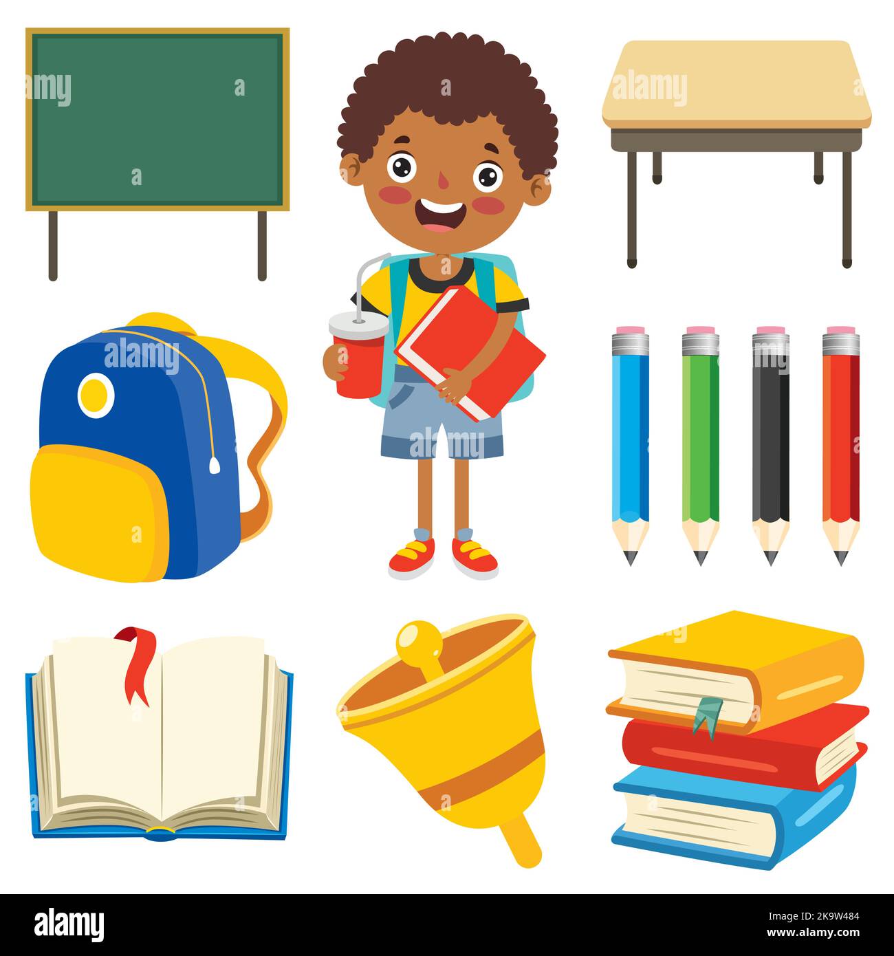 Education Concept With Cartoon Student Stock Vector Image & Art - Alamy