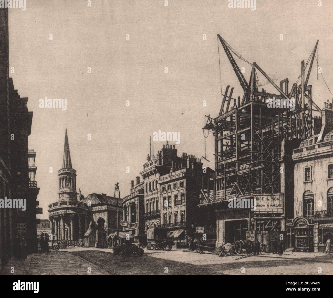 DISAPPEARING LONDON. "Church of All Souls", by Ian Strang. Langham ...