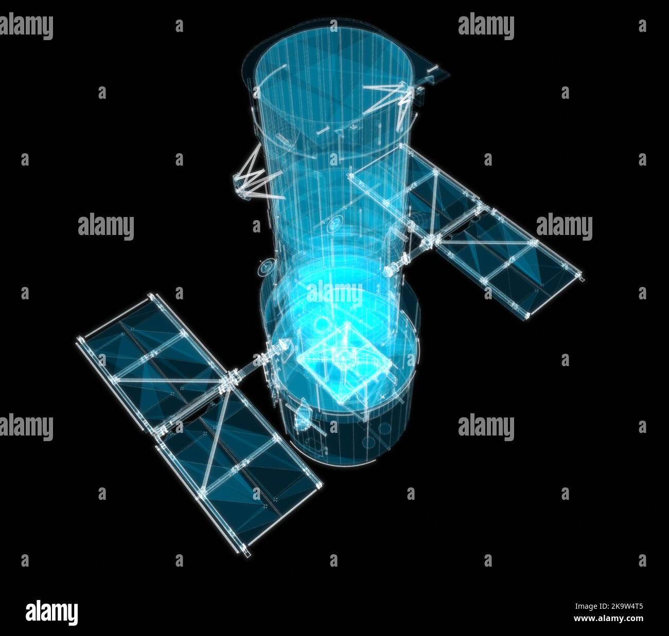 Hubble Space Telescope. 3D Illustration Stock Photo - Alamy