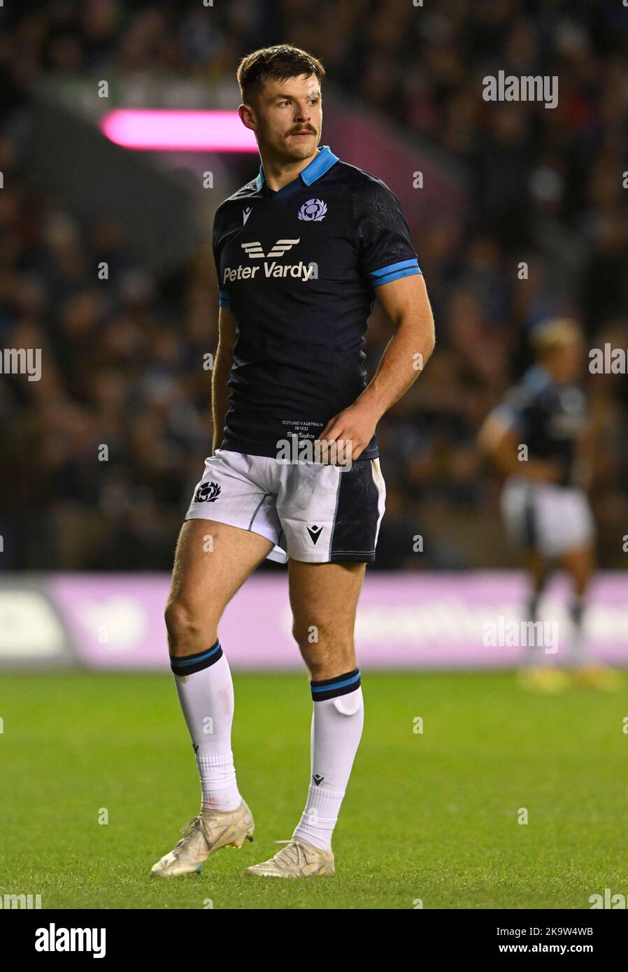 Edinburgh, UK. 29th October 2022. Blair Kinghorn of Scotland during the ...