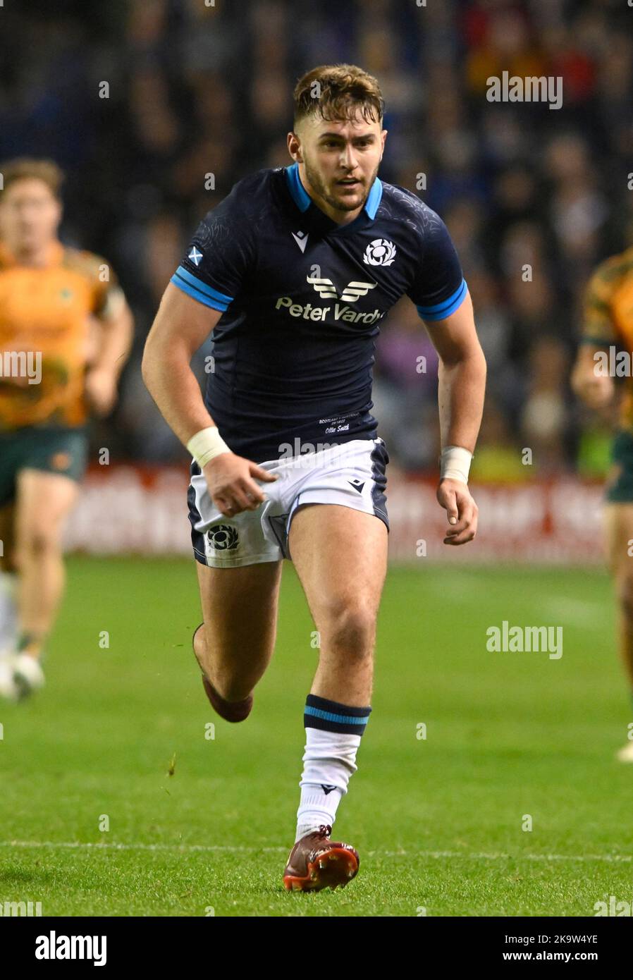 Edinburgh, UK. 29th October 2022. Ollie Smith of Scotland during the ...