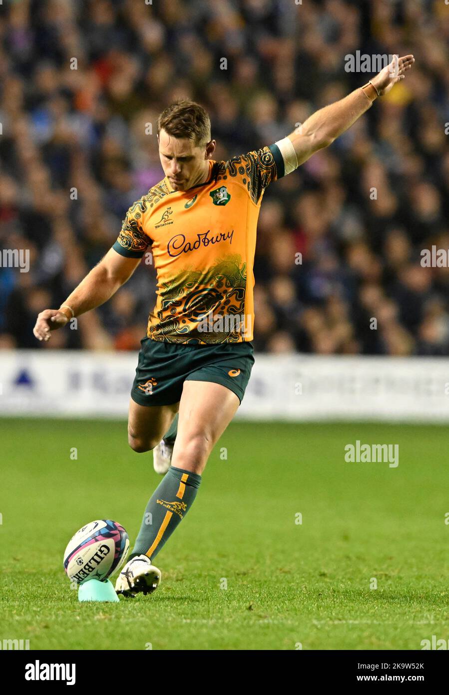 Edinburgh, UK. 29th October 2022. Bernard Foley of Australia during the ...