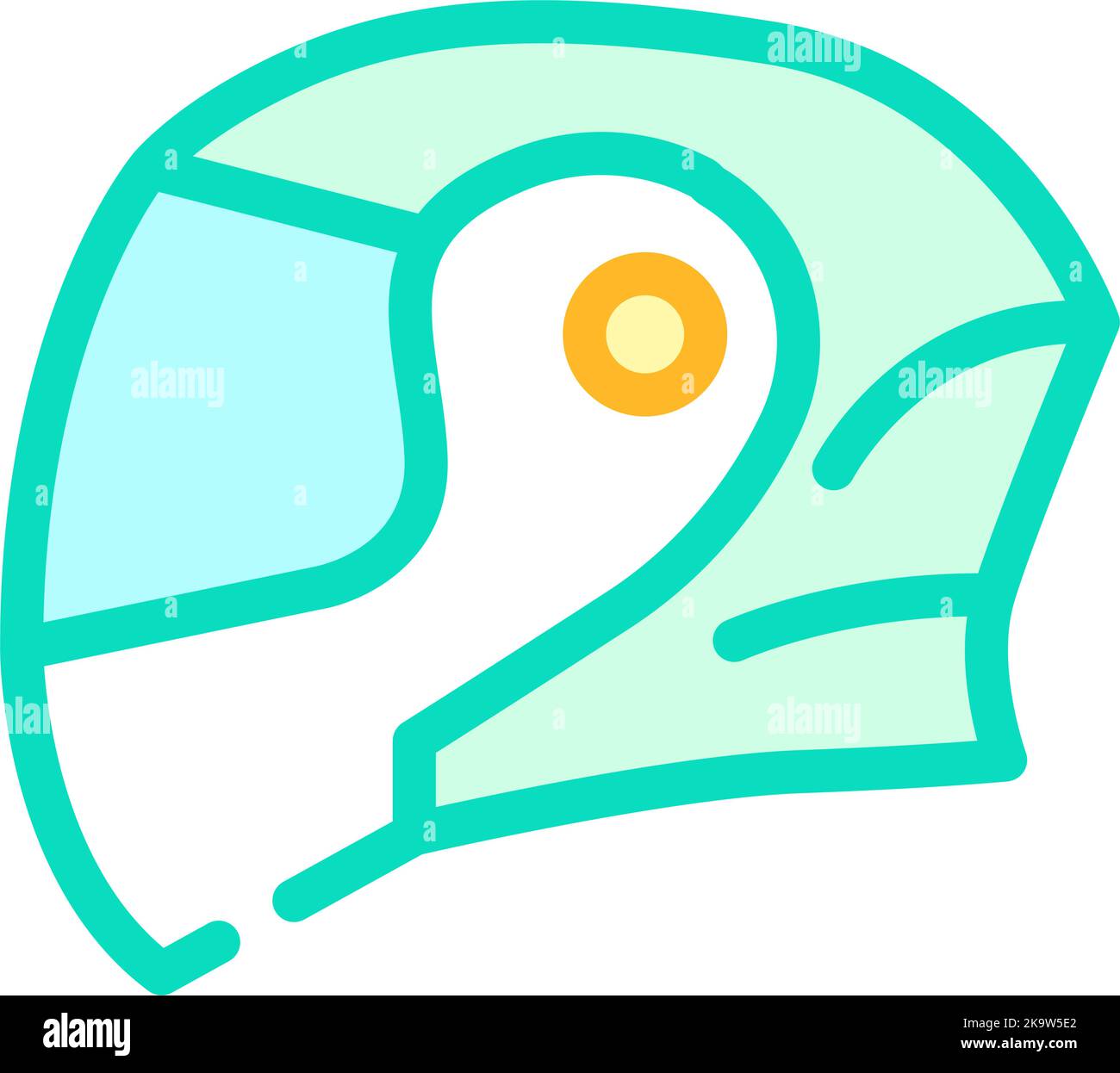 modular helmet motorcycle color icon vector illustration Stock Vector ...
