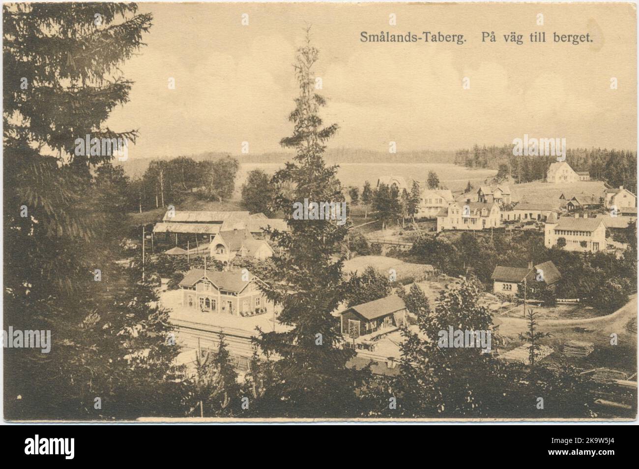 Overview of Smålands Taberg Stock Photo - Alamy