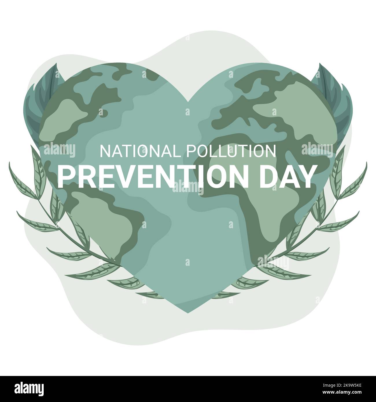National pollution prevention day design with planet earth in the shape ...